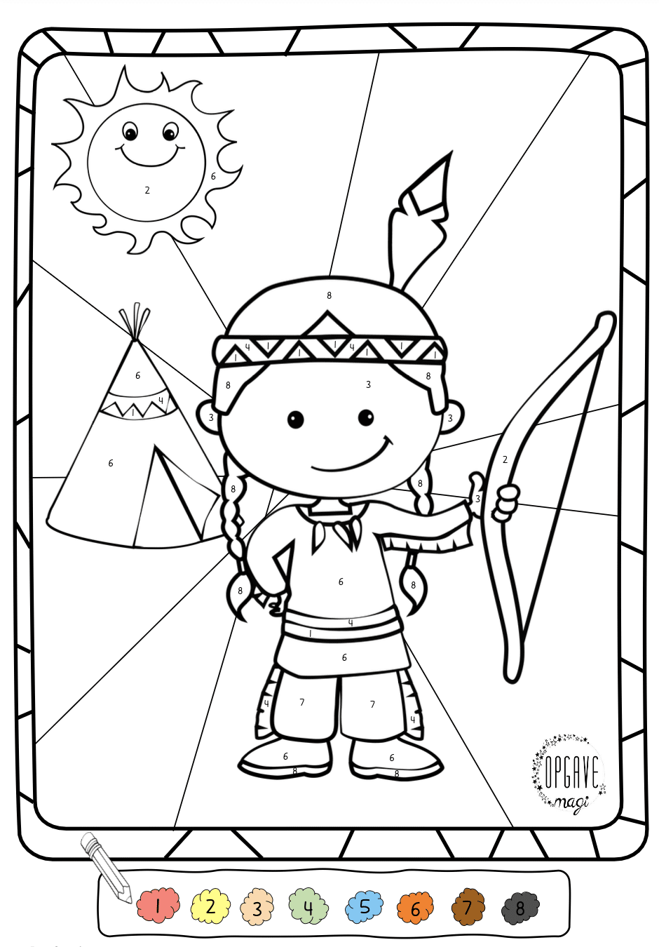 Farv efter tal - Opgavemagi