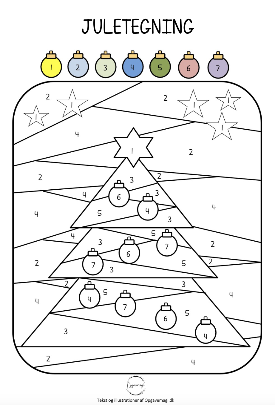 Jule tegninger - Opgavemagi